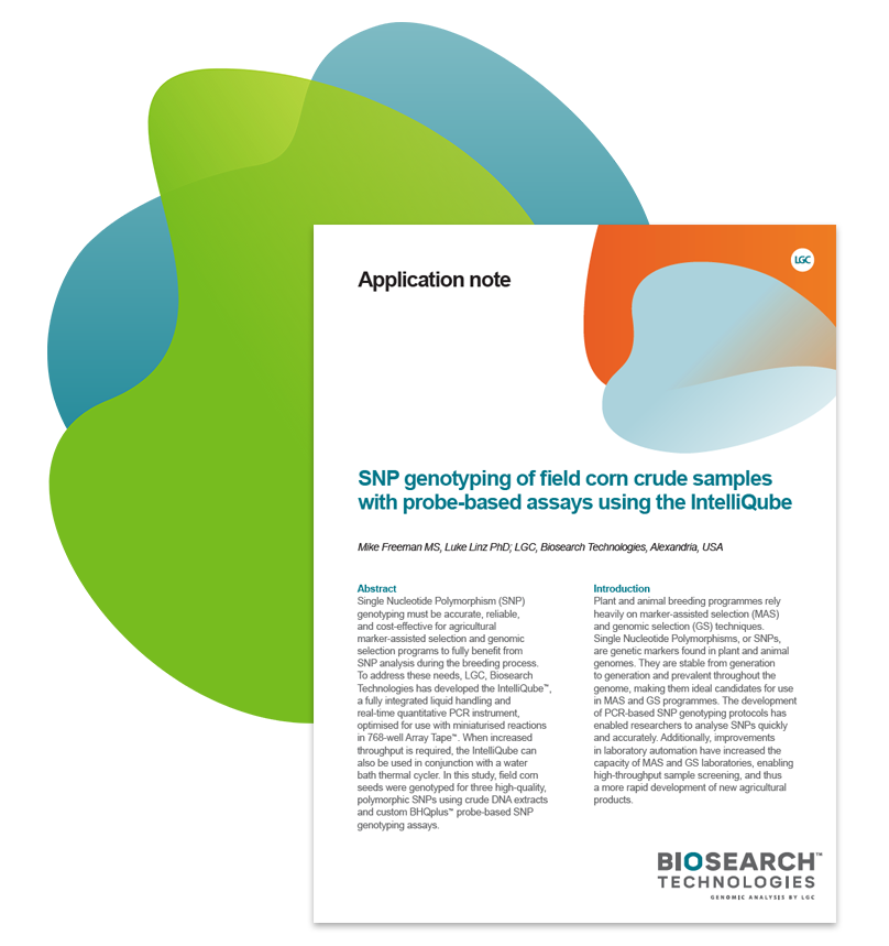 Download the IntelliQube SNP genotyping application note